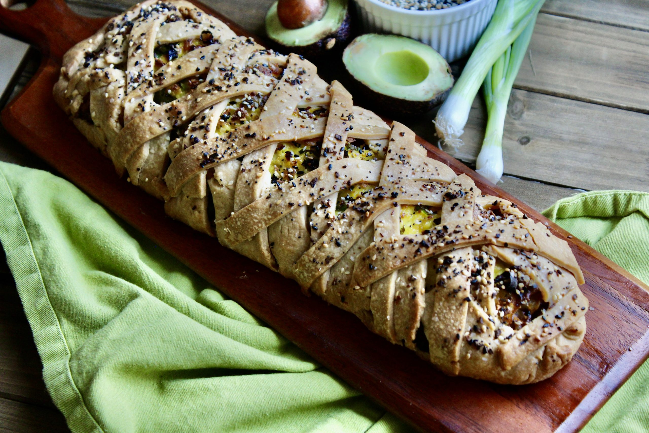 Stuffed Breakfast Braid - Giggles, Gobbles and Gulps